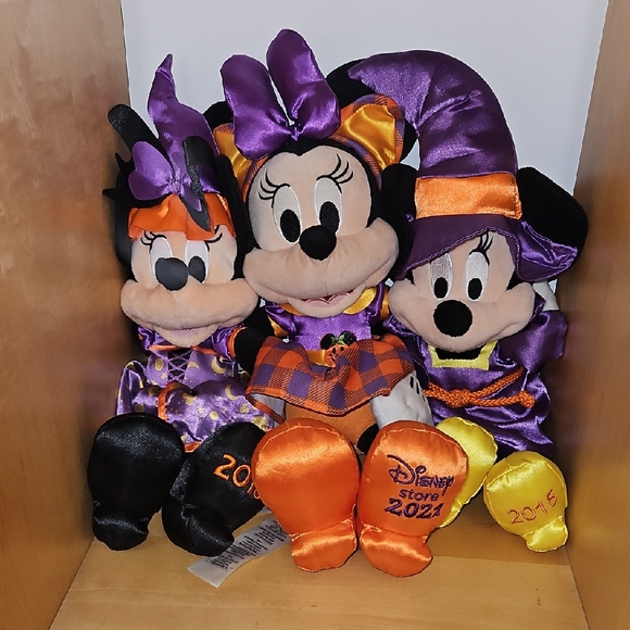 Disney | Toys | Disney Halloween Minnie Mouse Trio Plush Set | Poshmark